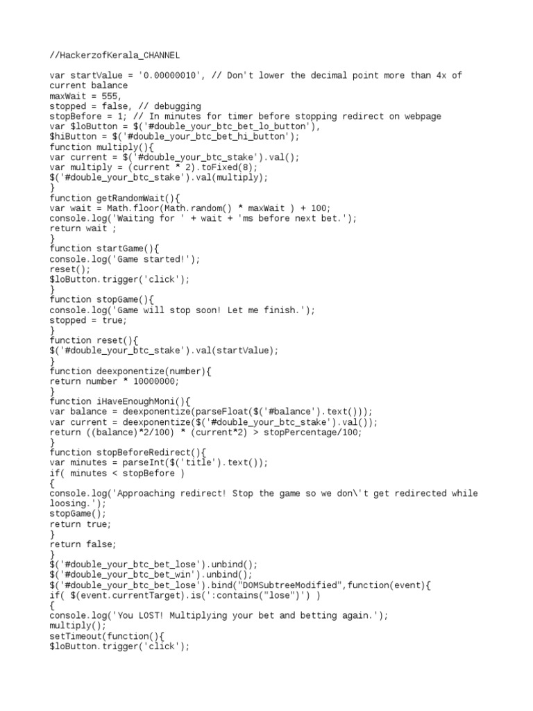 2017 Working Freebitco - in Script | PDF