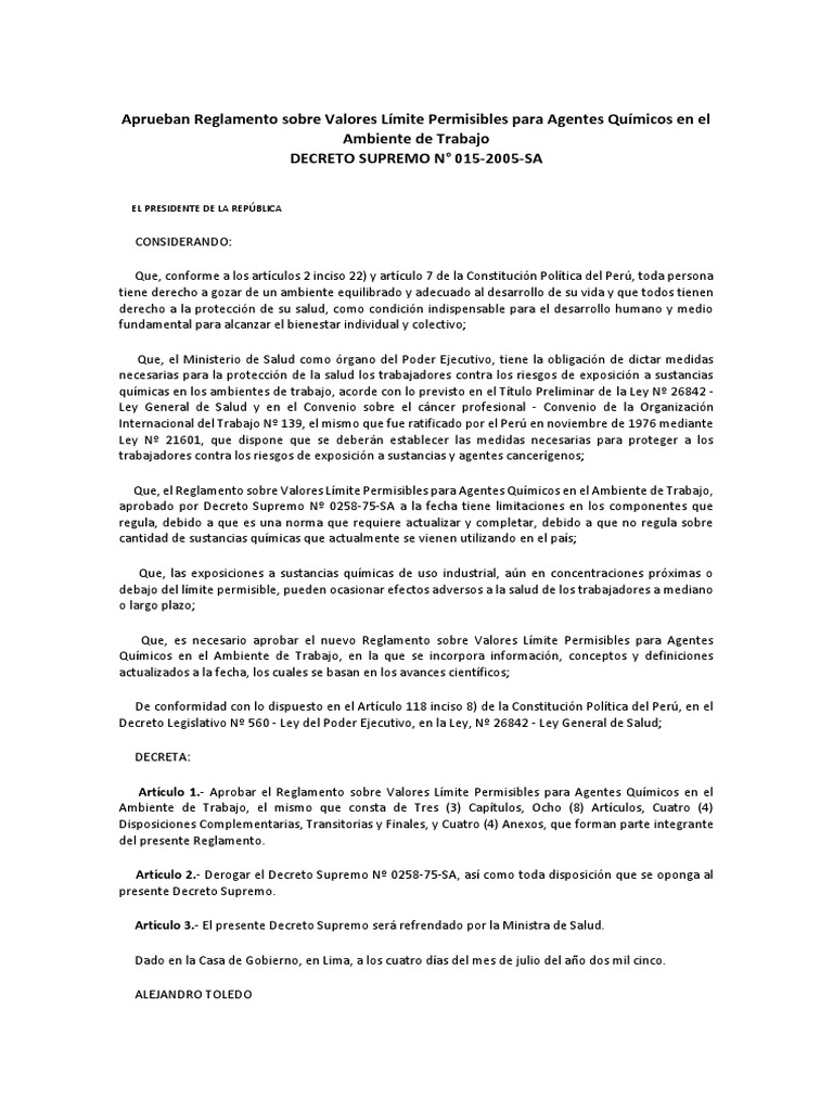RM 480-2008 Minsa PDF | PDF | Cáncer | Carcinógeno