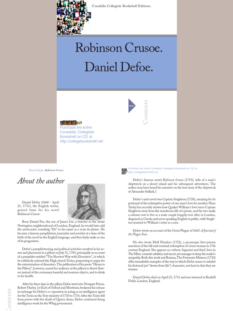 Robinson Crusoe | PDF | Daniel Defoe