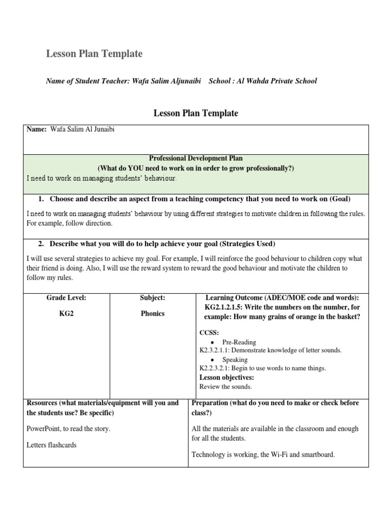 Lesson Plan Review The Sounds Phonics Lesson Plan Free 30 day