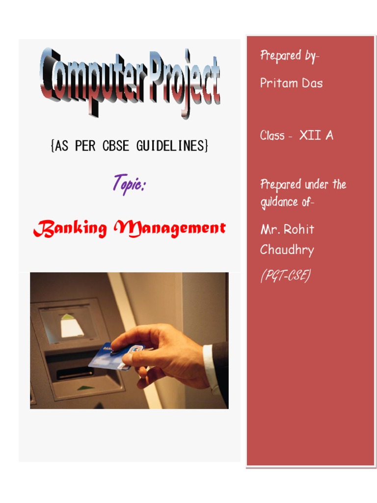Comp. Project Full&Final | PDF | Transaction Account | Banks