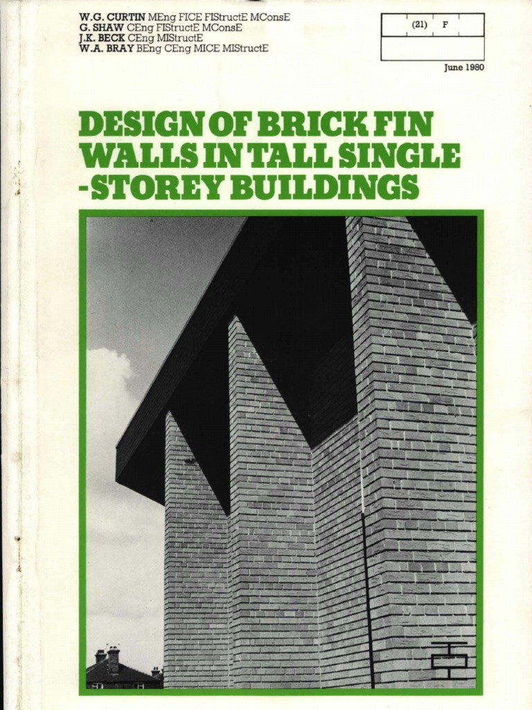 Design of Brick Fin Walls in Tall Single-Storey Buildings 0690 | PDF ...