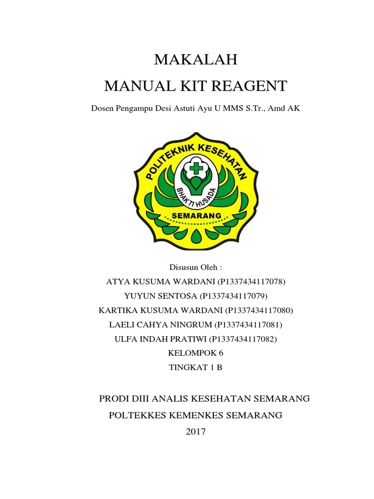 Reagen Kit | PDF | Wellness