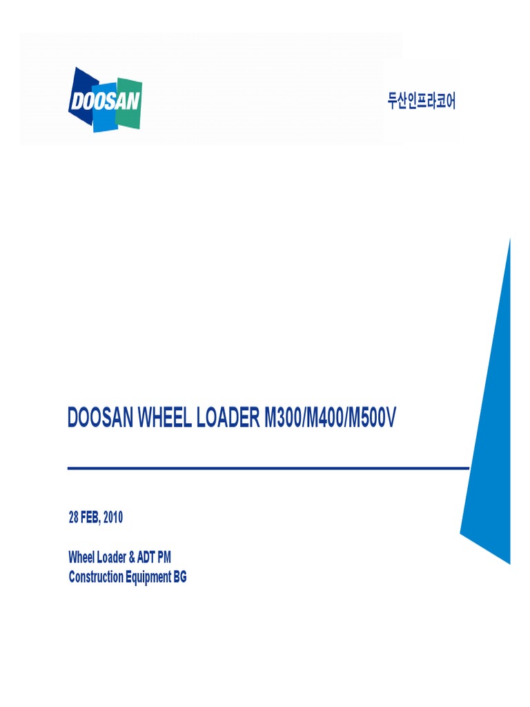 M300 M400 M500 Sales Material | PDF | Loader (Equipment) | Car