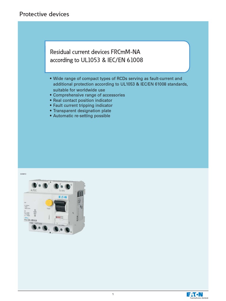 Residual Current Devices | PDF | Fuse (Electrical) | Equipment