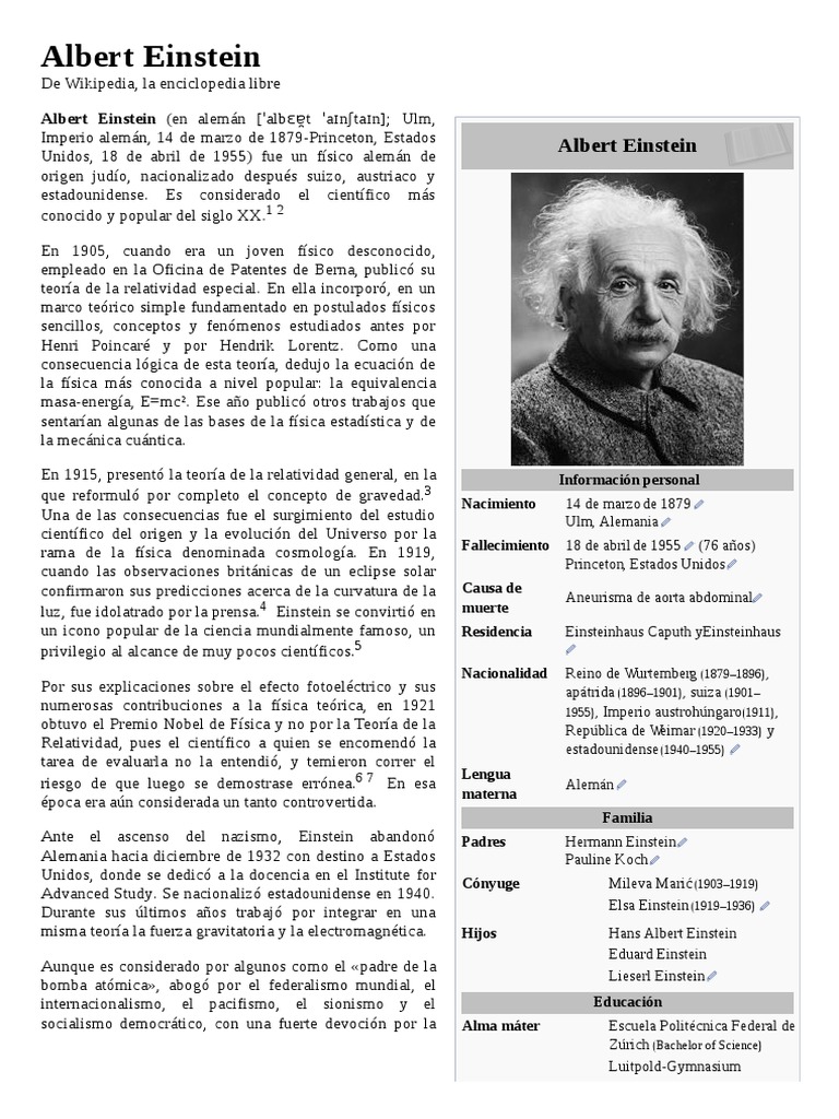 Albert Einstein | Albert Einstein | Relatividad general