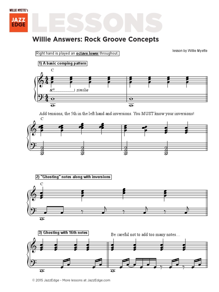 Rock Groove | PDF | Modernism (Music) | Musical Compositions