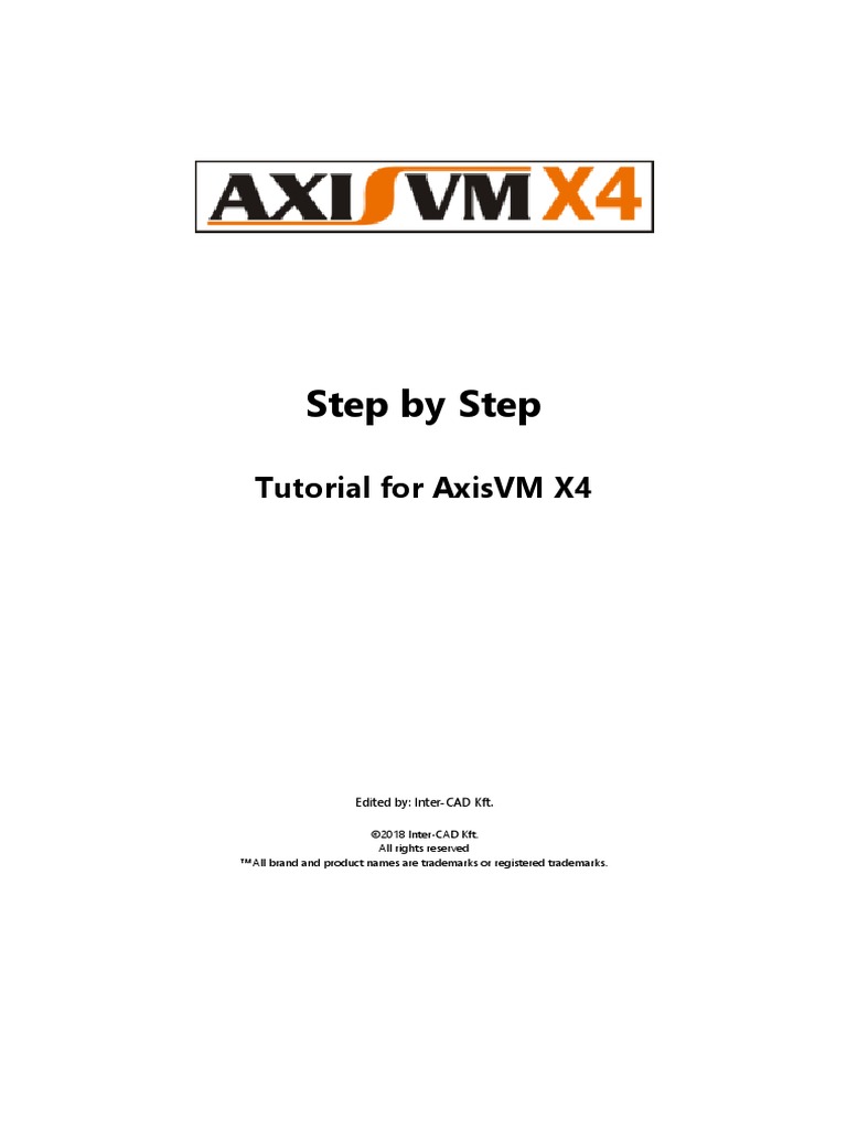 Step by Step: Tutorial For Axisvm X4 | PDF | Icon (Computing) | Teaching Mathematics