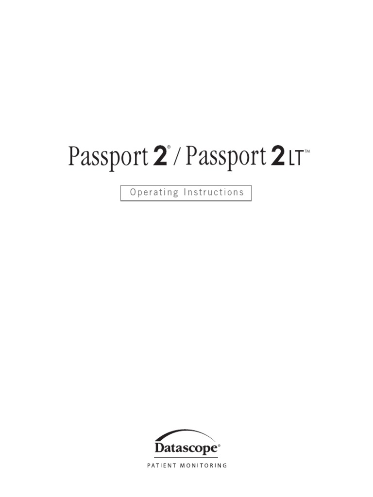 Manual de Operacion MSV - Datascope - Ingles PDF | PDF | Electrocardiography | Magnetic ...