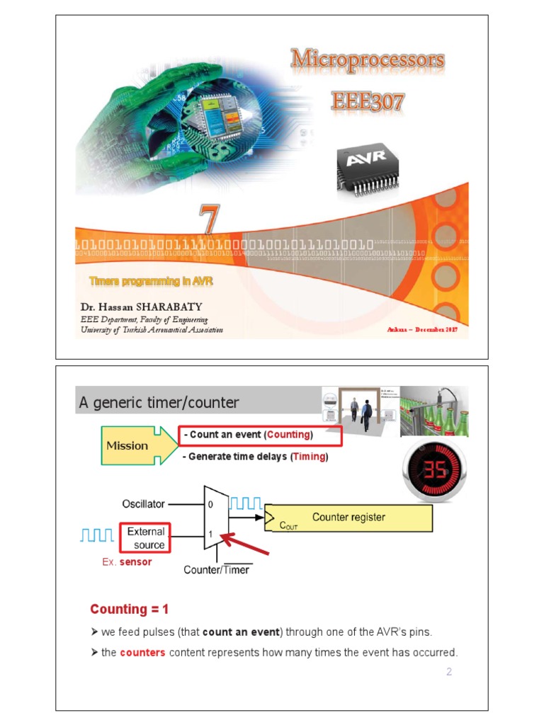 Timers Programming in AVR Microcontrollers Using Assembly | PDF | Central Processing Unit ...