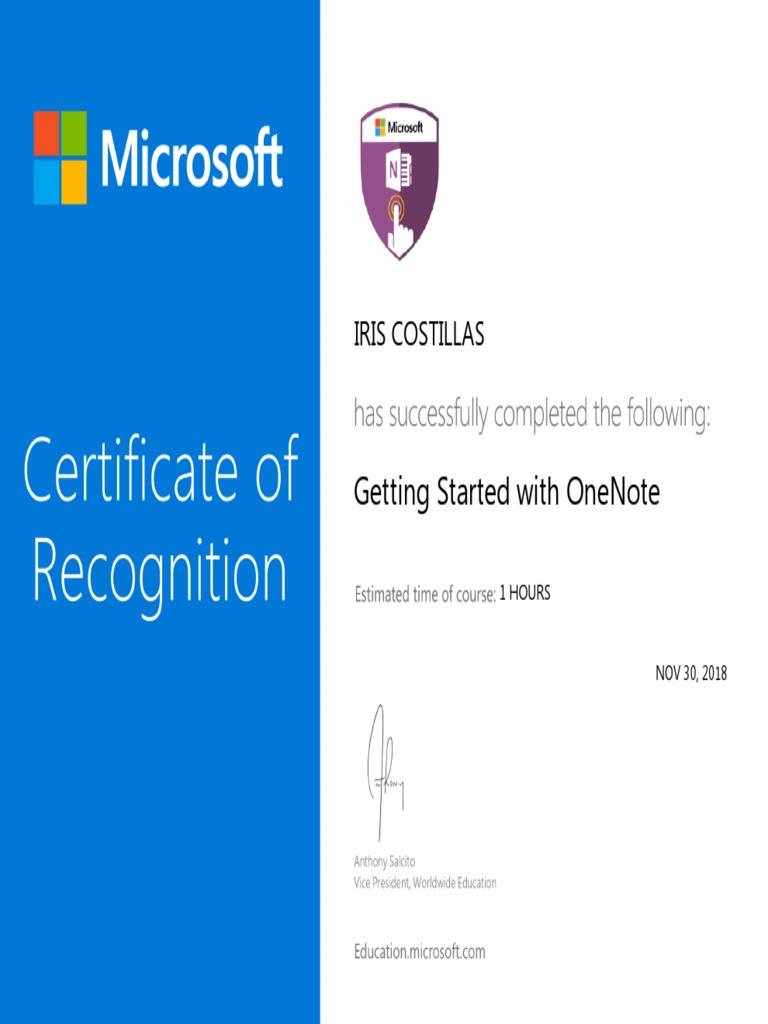 'Getting Started With OneNote | PDF