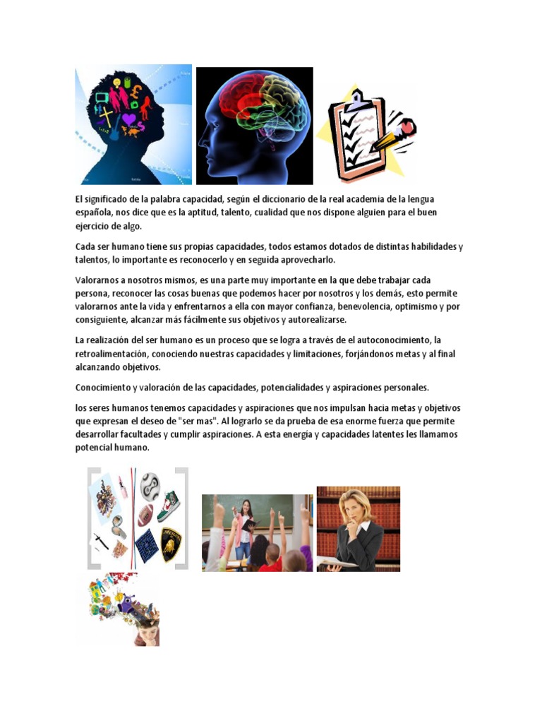El Significado de La Palabra Capacidad | PDF
