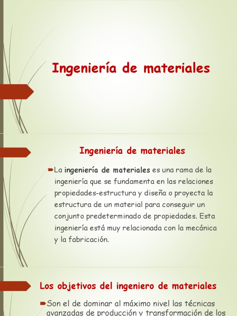 Ingeniería de Materiales: Clave del Futuro | PDF | Ciencia de los materiales | Naturaleza