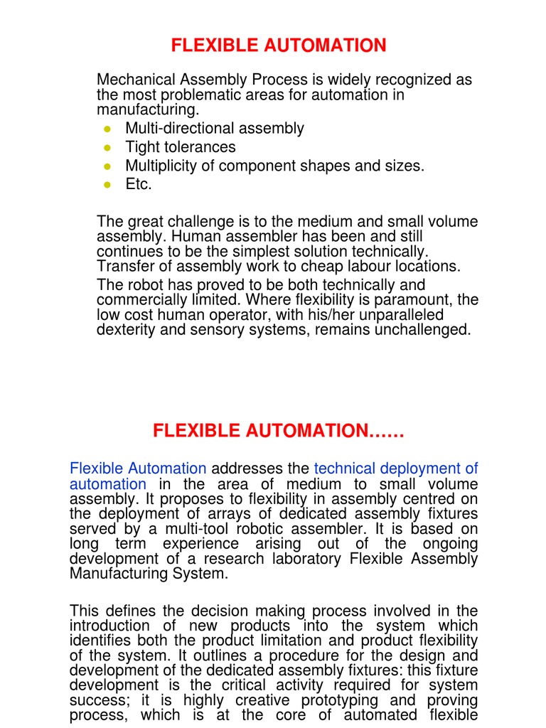 Flexible Automation: Z Z Z Z | PDF | Automation | Personal Computers