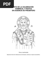 Manual de Celebración de La Palabra Por Un Laico | PDF | eucaristía | Misa (liturgia)
