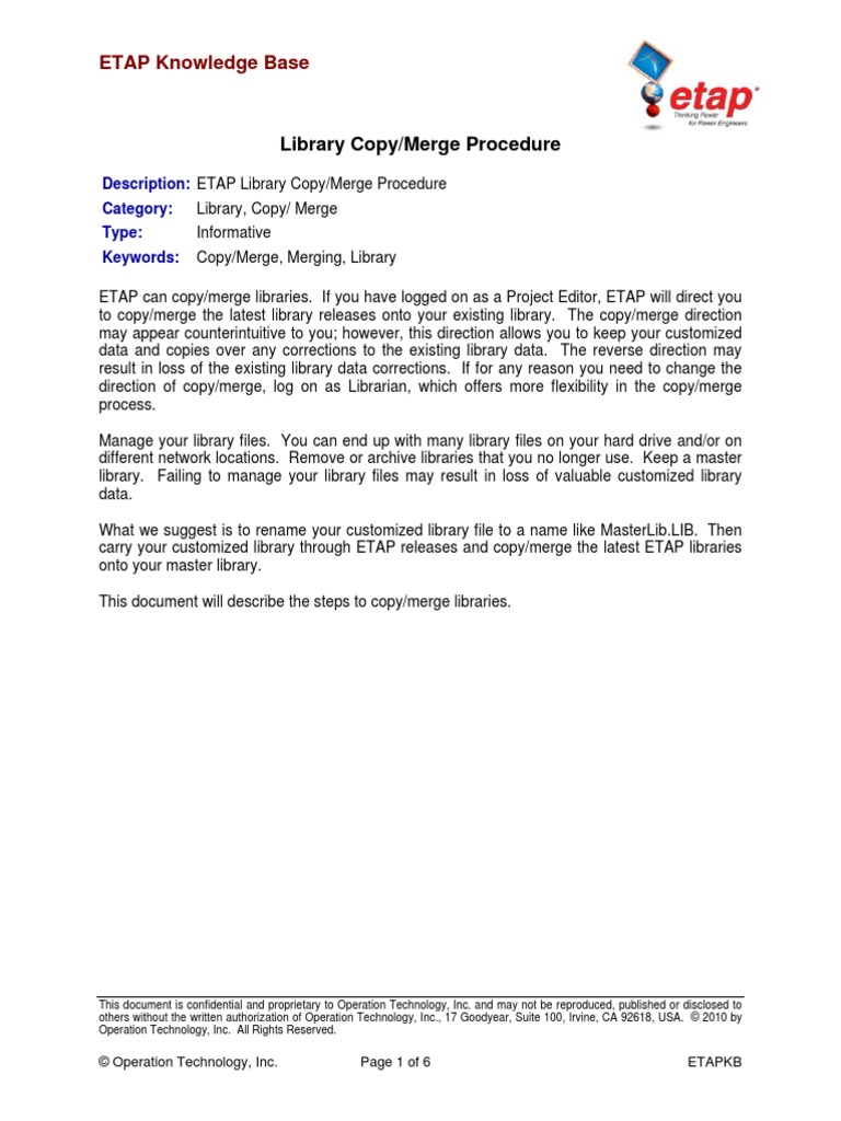Library Copy Merge Procedure PDF | PDF | Libraries | Software