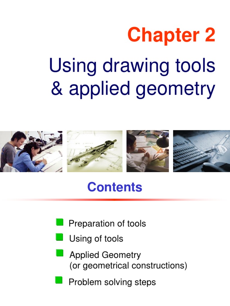 Drawing Tools & Applied Geometry | PDF | Line (Geometry) | Perpendicular