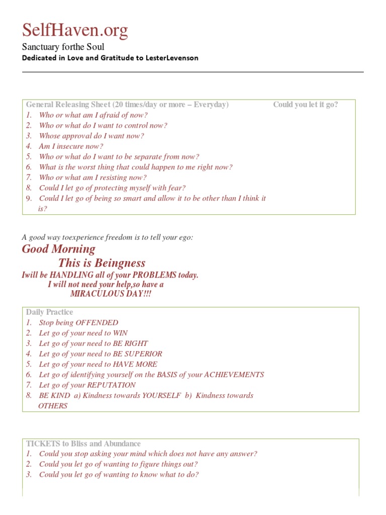 Release Daily Notes | PDF | Feeling | Thought
