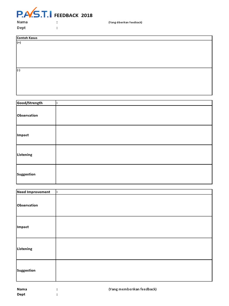 180 OILS Feedback | PDF