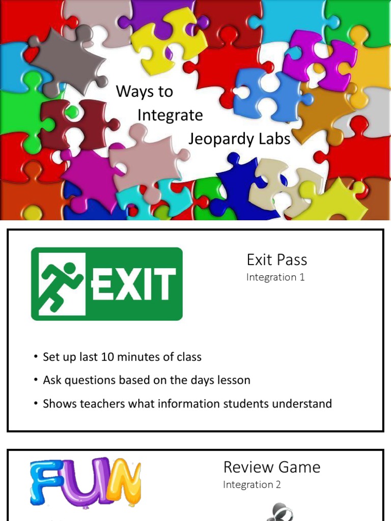 Integrating Jeopardy Labs | PDF