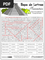 01 Sopa de Letras Prehistórica | PDF | Plioceno | Evolución humana