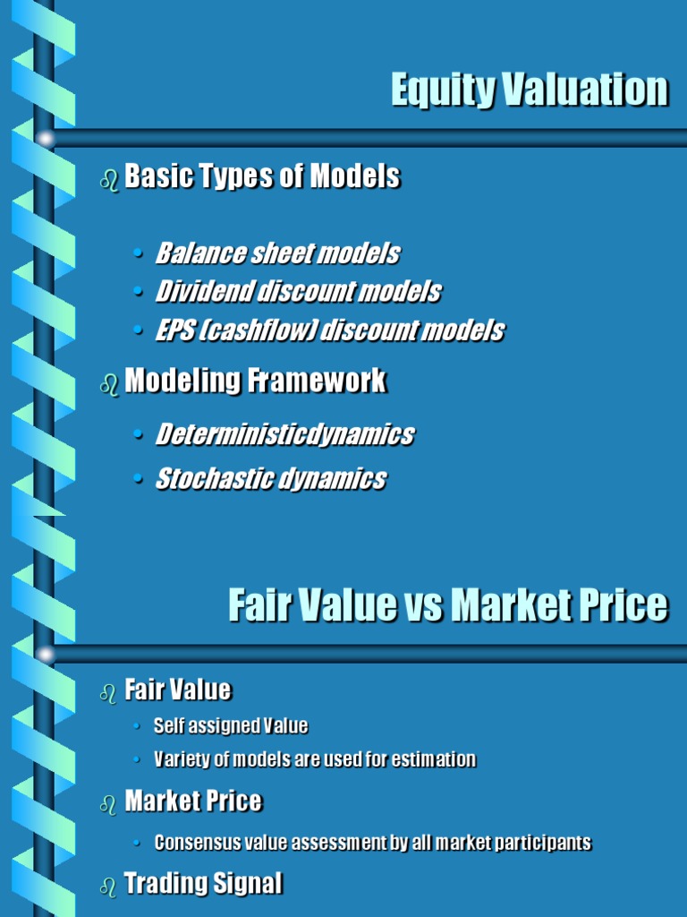 Equity Valuation: Basic Types of Models | PDF | Stocks | Microeconomics