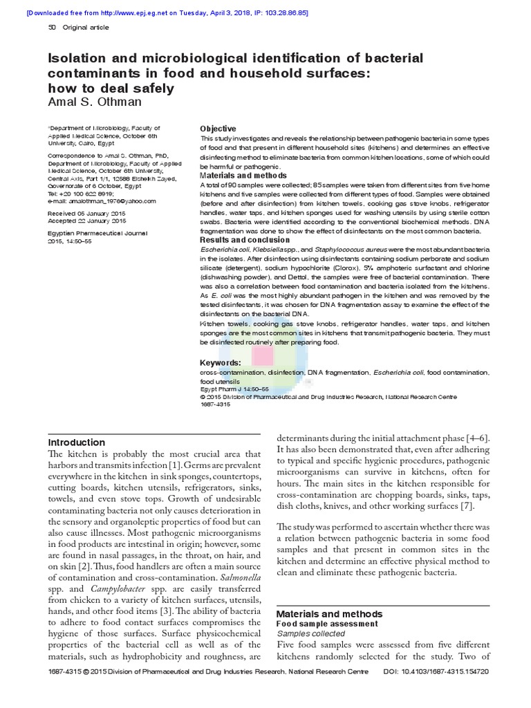 Isolation and Microbiological Identification of Bacterial | PDF ...