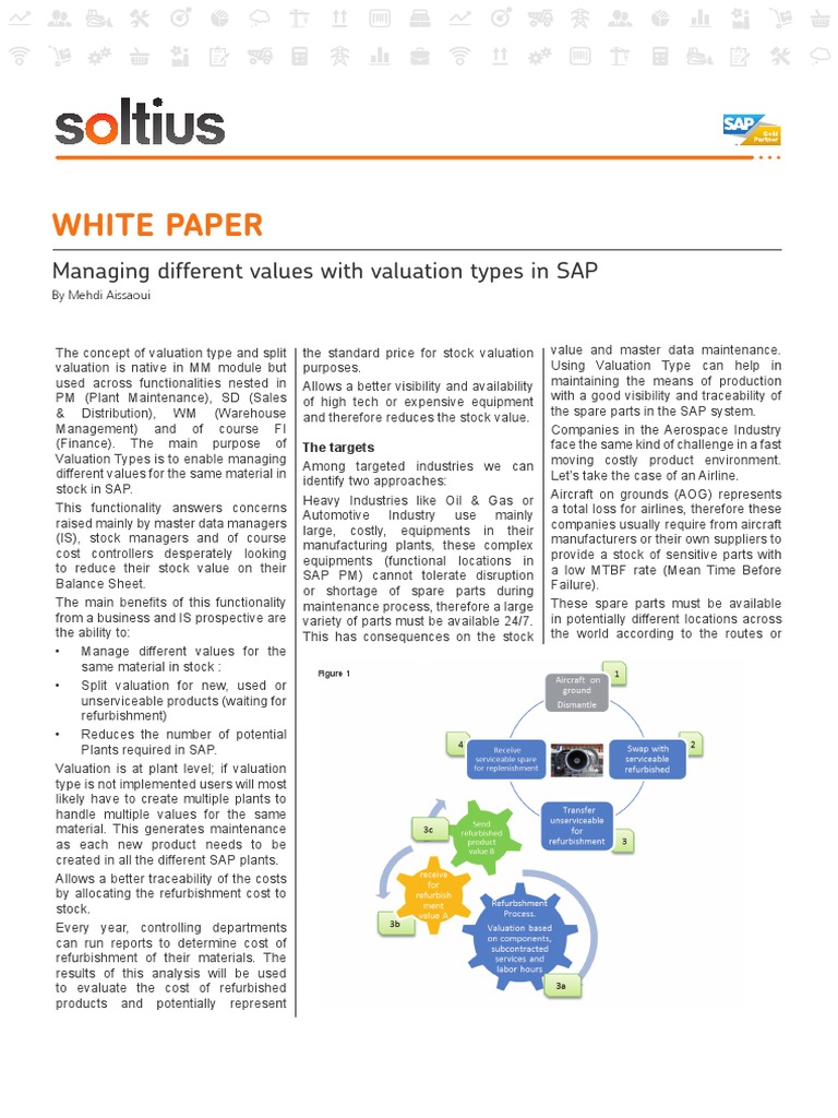 Managing Valuation Types in SAP | PDF | Valuation (Finance) | Stocks