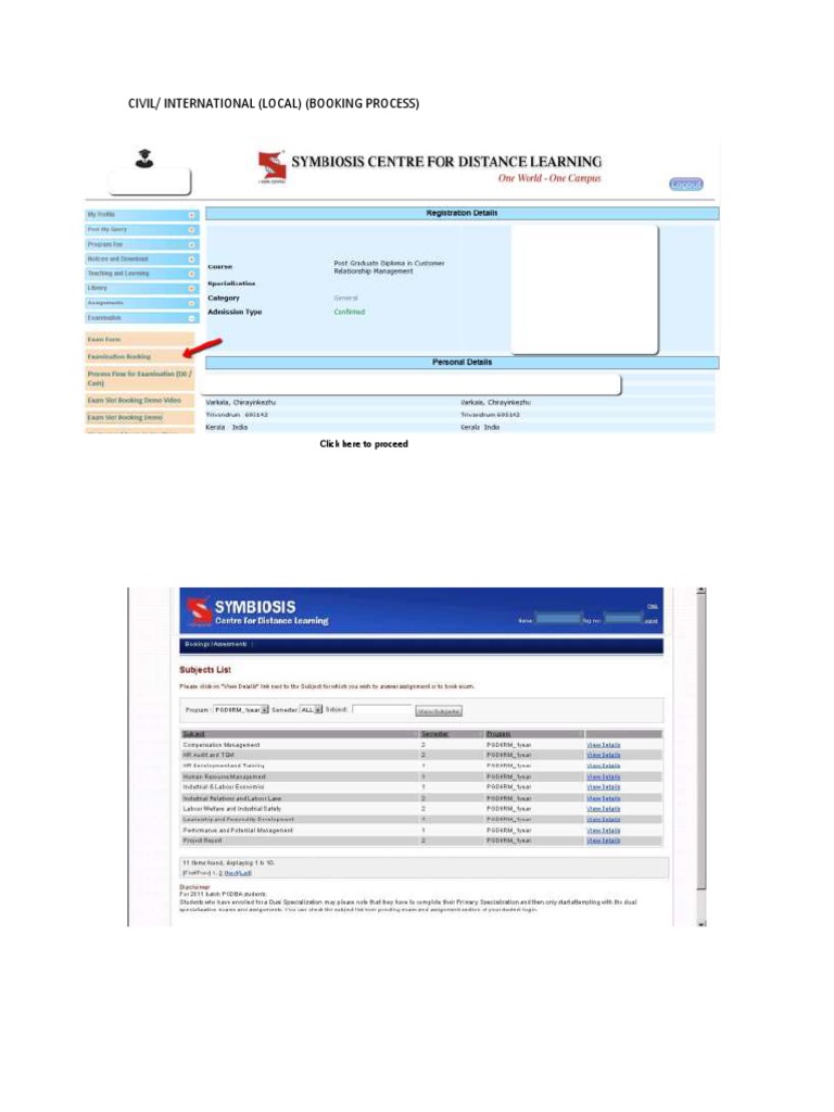 Exams Lot Booking Demo | PDF