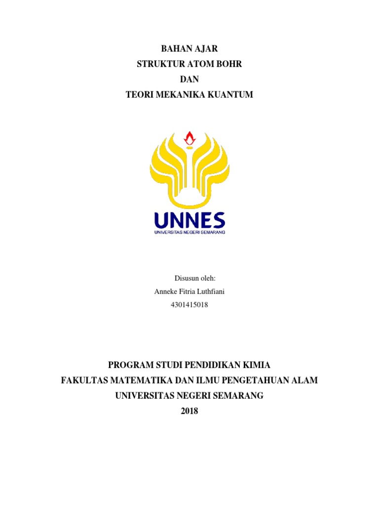 Teori Atom Bohr dan Mekanika Kuantum | PDF | Teknologi & Rekayasa