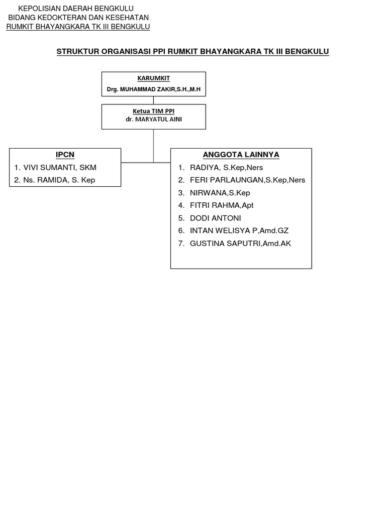 Struktur Tim Ppi | PDF