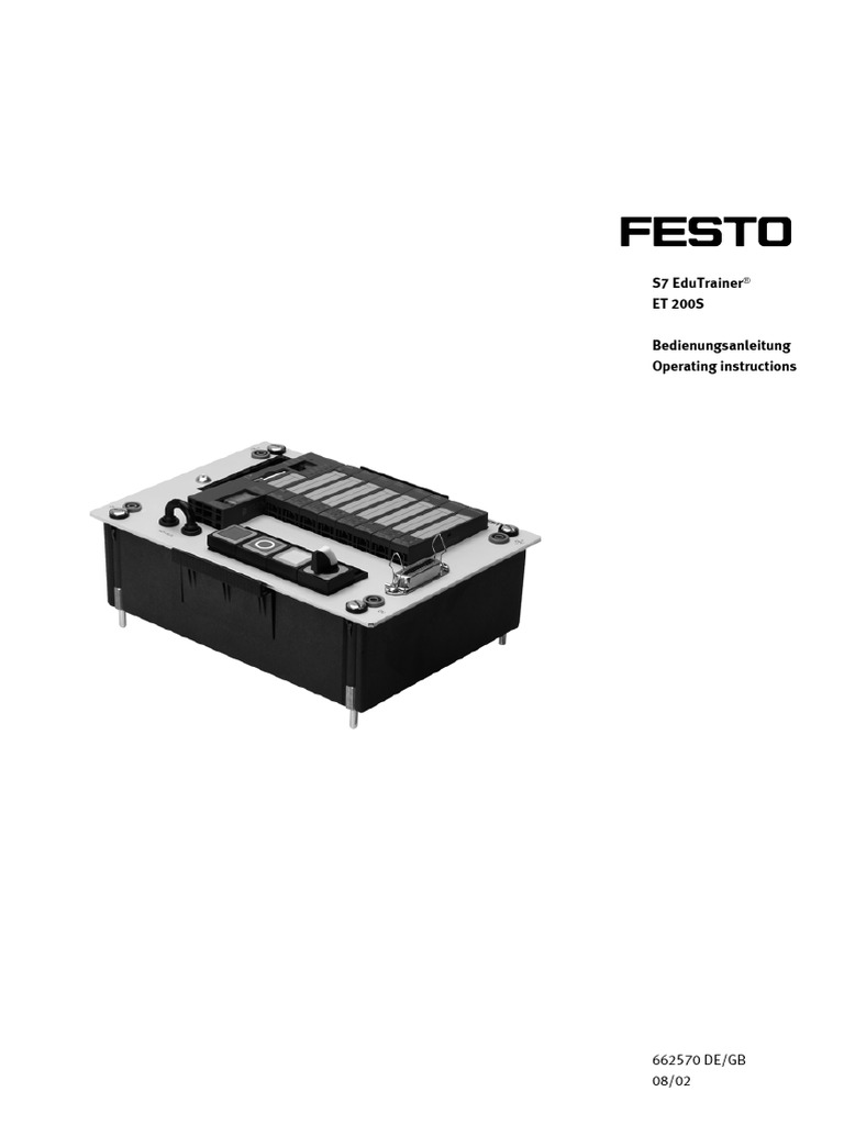 Deen LP 662570 S7 EduTrainer ET200S Operating Instruction PDF | PDF