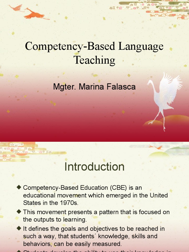 Competency-Based Language Teaching: Mgter. Marina Falasca | Download ...