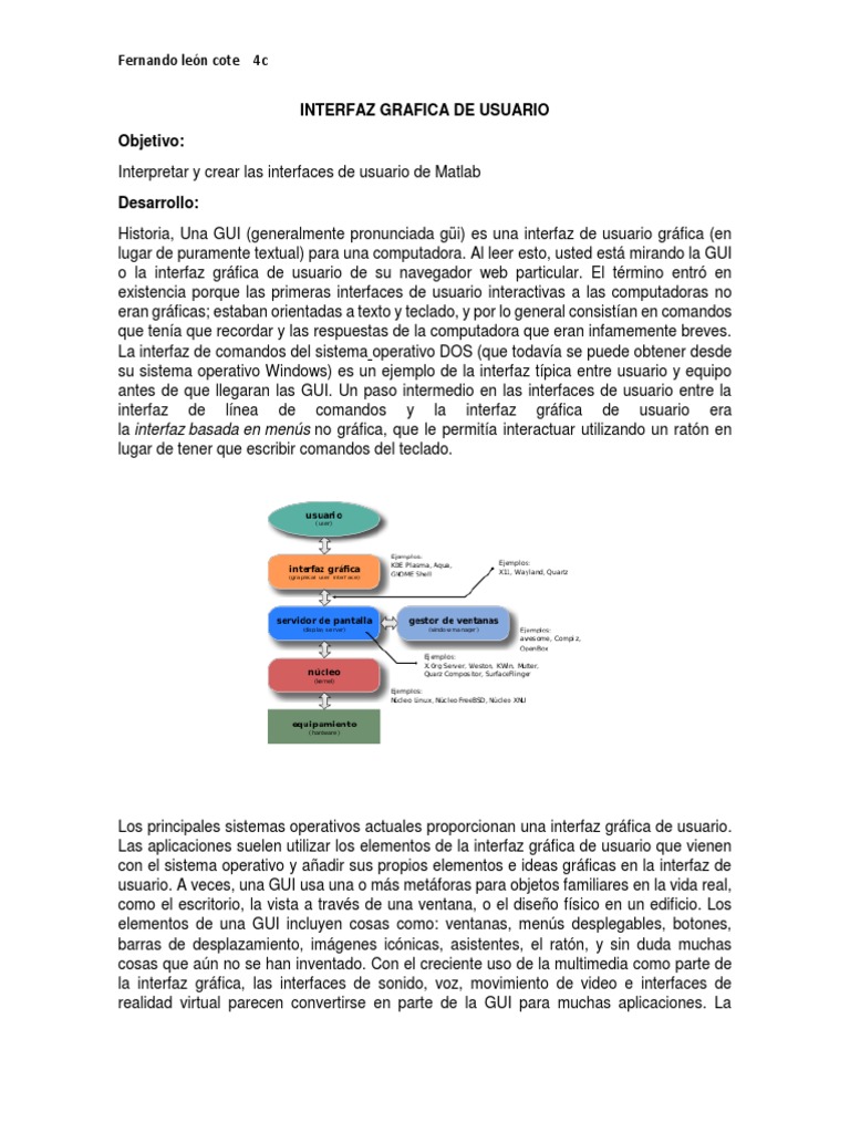 Interfaz Grafica de Usuario | PDF | Interfaces gráficas de usuario ...