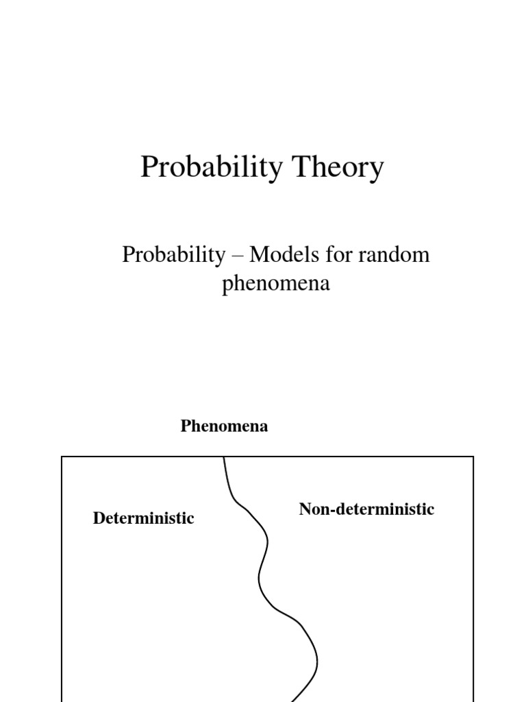Probability Theory: Probability - Models For Random Phenomena | PDF | Probability Theory ...