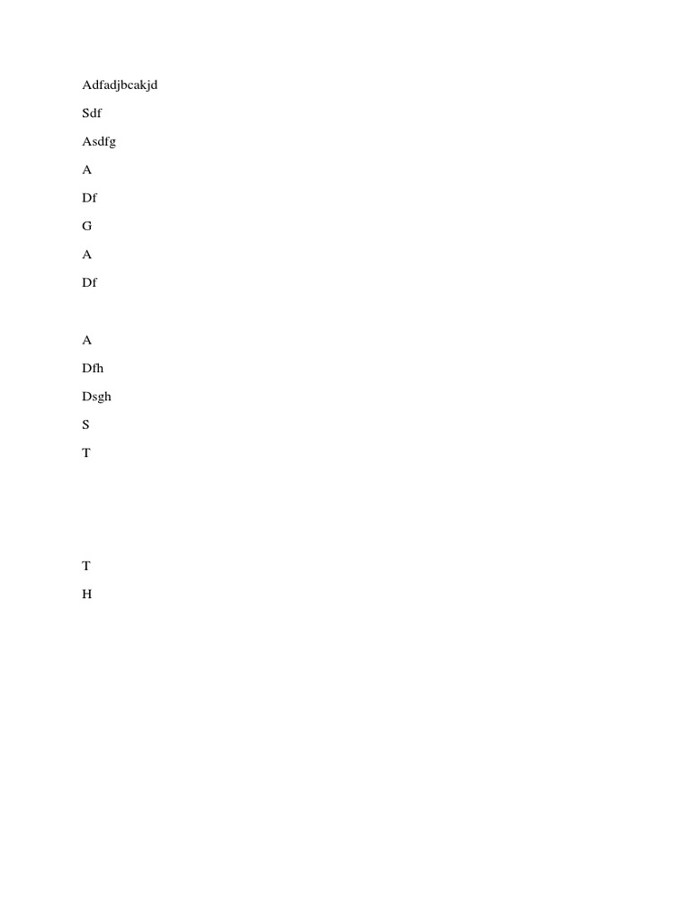 Adfadjbcakjd SDF Asdfg A DF G A DF | PDF