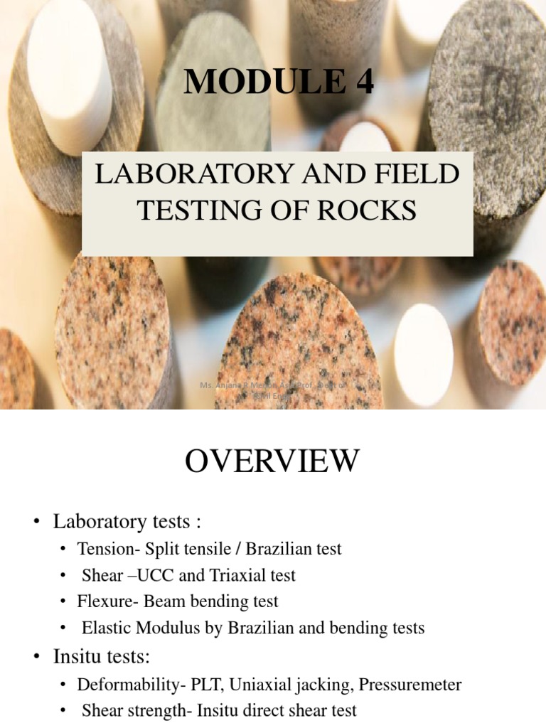 Rock Testing: Methods and Applications | PDF | Strength Of Materials ...