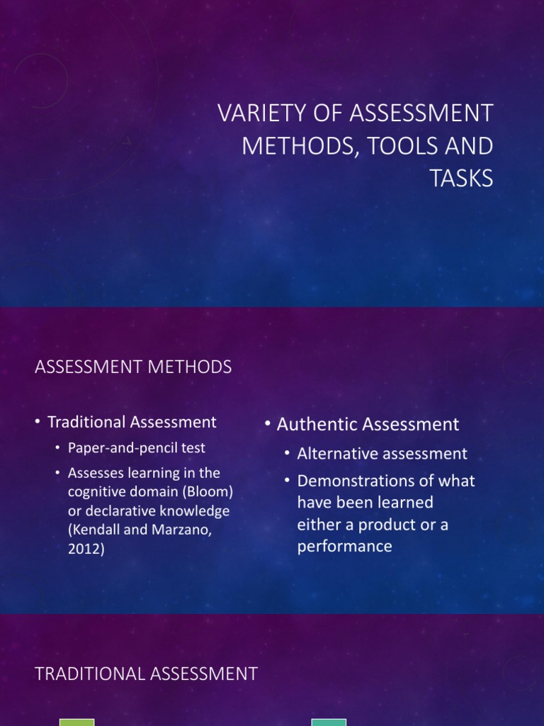 WHAT IS ASSESSMENT METHODOLOGY Technical Specifications & Analysis