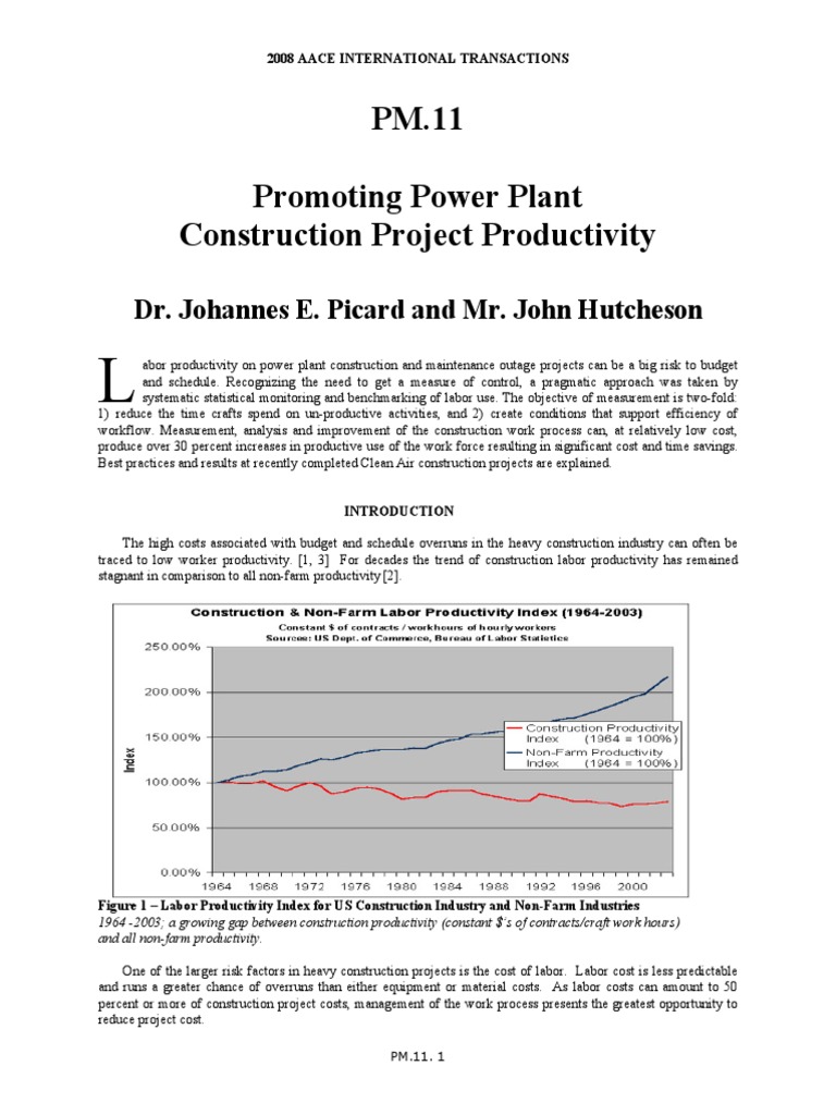 PM.11 Promoting Power Plant Construction Project Productivity | PDF ...