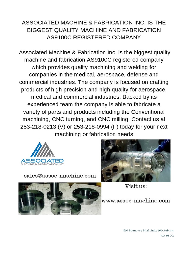 Assocmachine-CNC Machining Services | PDF