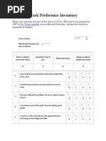 Donald Super's Work Values Inventory | PDF | Applied Psychology | Cognition