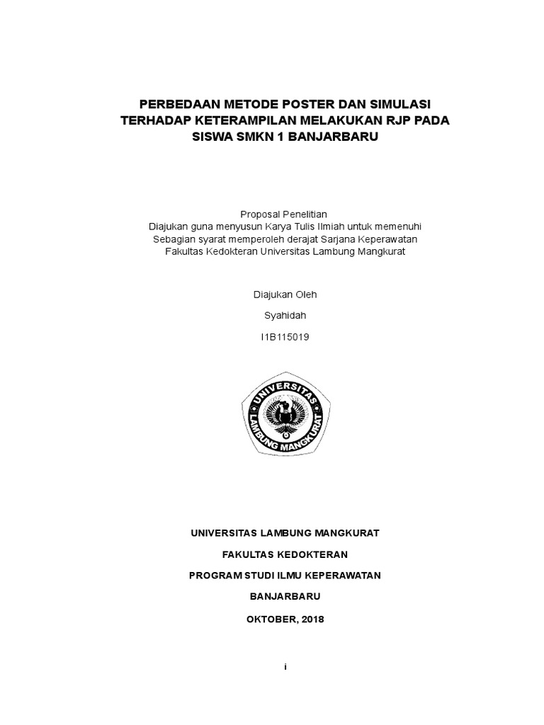 Bagian Depan Proposal | PDF