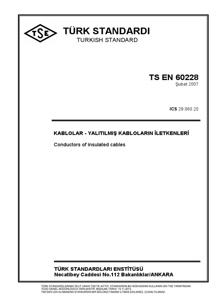 TS en 60228 | PDF