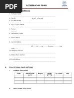 Application For Employment: Public Service of Namibia | PDF