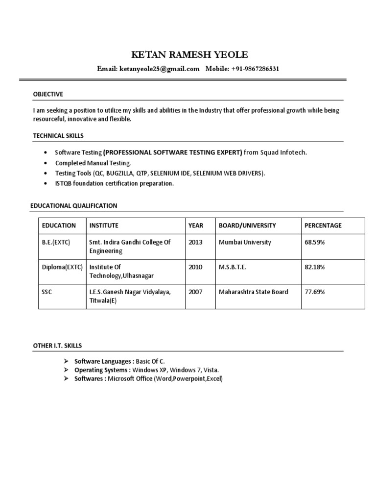 Ketan Resume | Download Free PDF | Microsoft Windows | Software