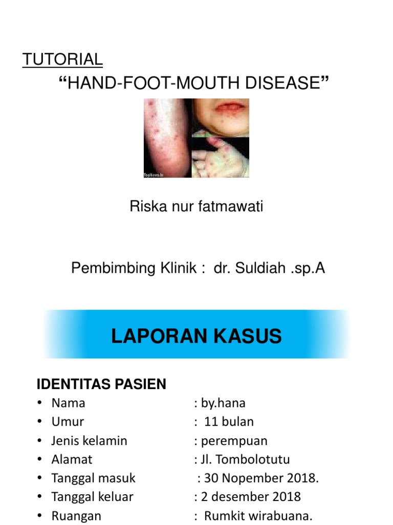 Tutorial Hand Foot and Mouth Disease | PDF