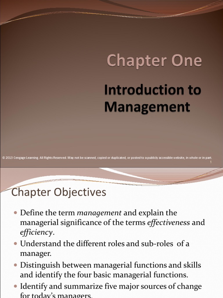 Intro To MGNT | PDF | Goal | Resource