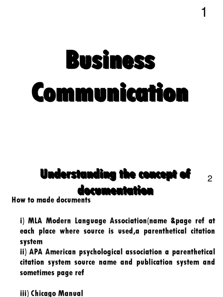 Business Communication | PDF | Citation | Apa Style