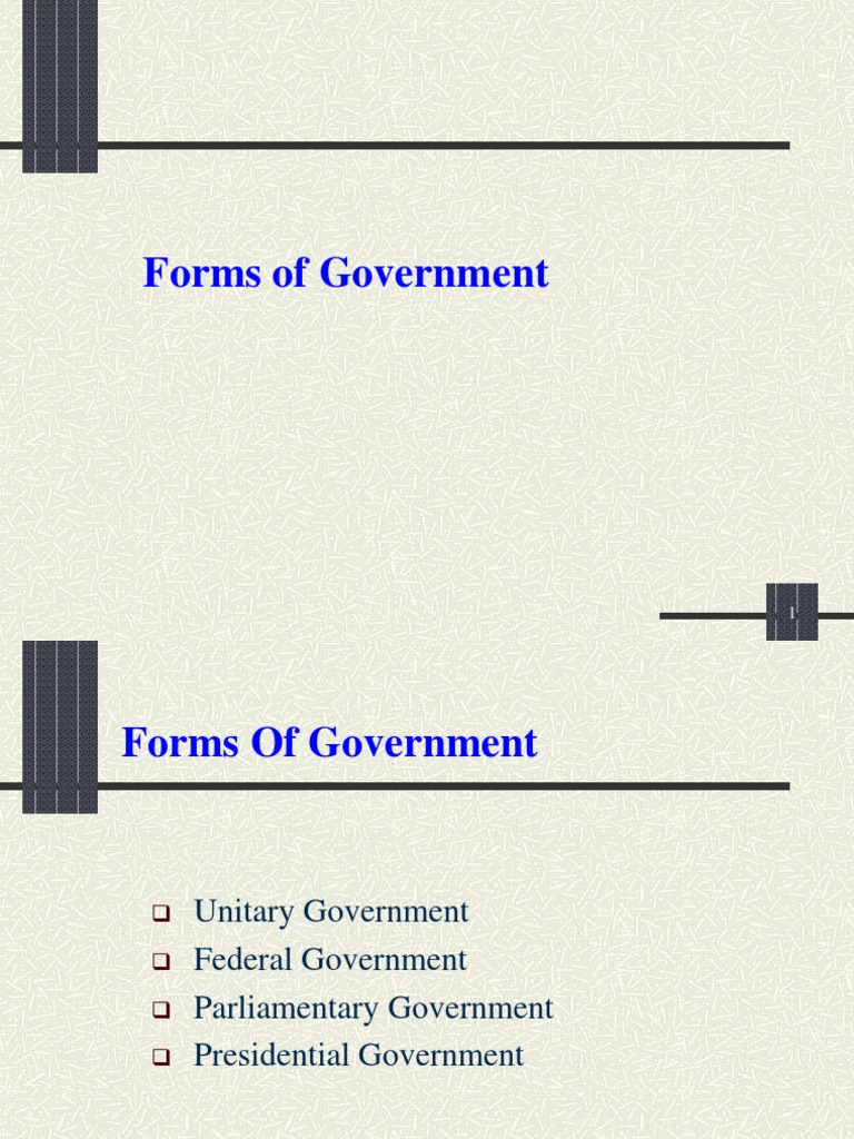 Forms of Government-7 | PDF | Cabinet (Government) | Parliamentary System
