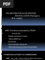 1 Train Law Draft Module | PDF | Taxes | Value Added Tax